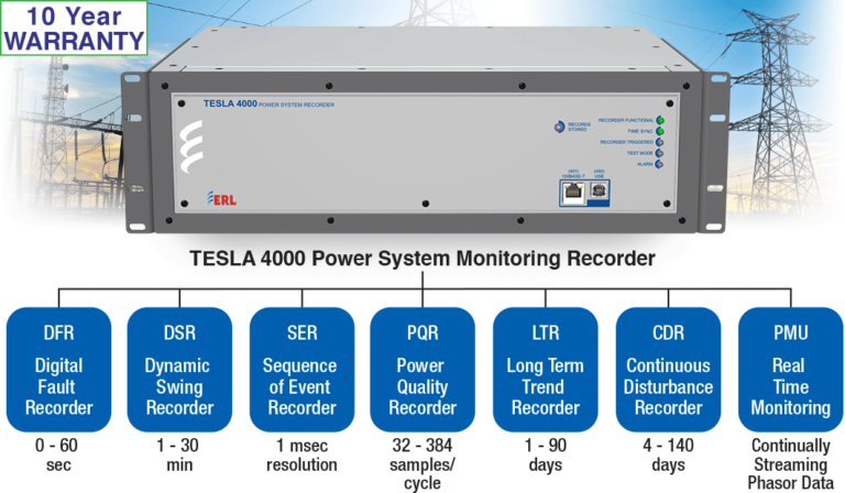 ERLPhase TESLA 4000 Power System Recorder - Distributor
